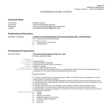 CV_Chetan Kumar RJ | PDF