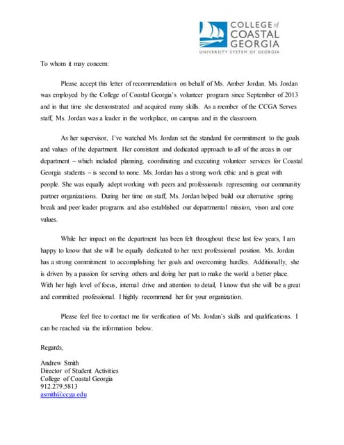 letter of recommendation | PDF