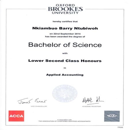 BSc in Applied Accounting | PDF