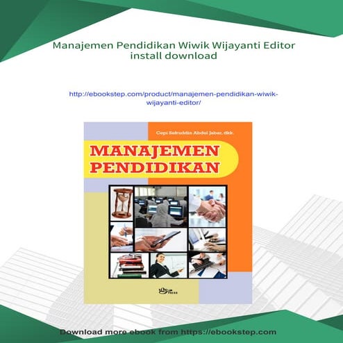 Manajemen Pendidikan Wiwik Wijayanti Editor | PDF