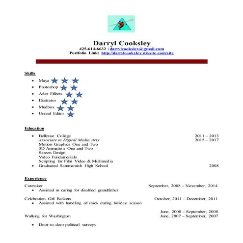 Darryl resume with Stars Complete | DOCX | Technology & Computing