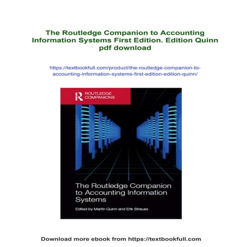 The Routledge Companion to Accounting Information Systems First Edition ...