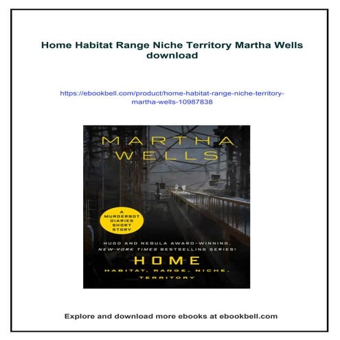 Home Habitat Range Niche Territory Martha Wells | PDF