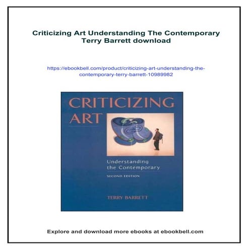 Criticizing Art Understanding The Contemporary Terry Barrett | PDF