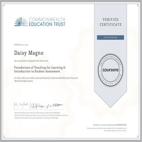Coursera teach6 2015 | PDF | Educational Assessment | Education