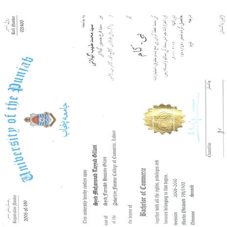 Tayyab(Certificate) | PDF