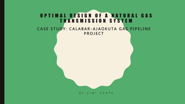 Gas Pipeline Design | PDF