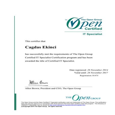 The Opengroup Certification | PDF | Law