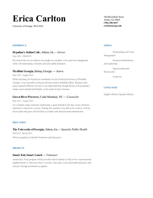 Lauren Williams Resume | PDF