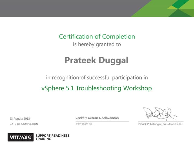 Vsphere 5 1 Troubleshooting Workshop Pdf