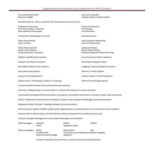 Rick Apps List | PDF