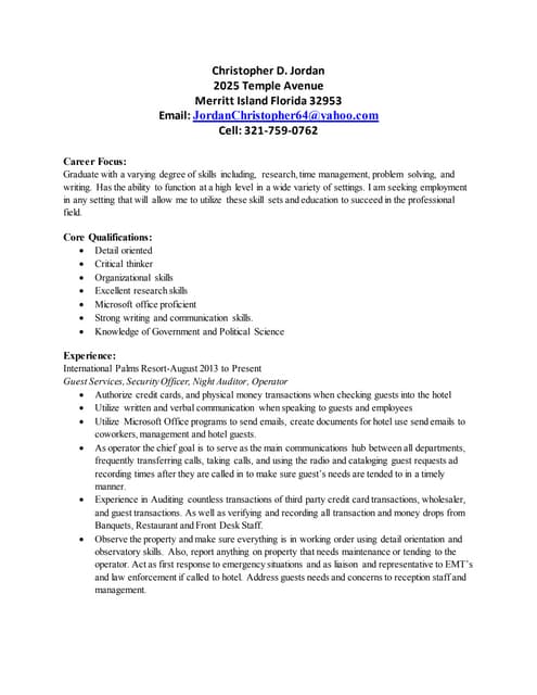 Drew Resume | PDF