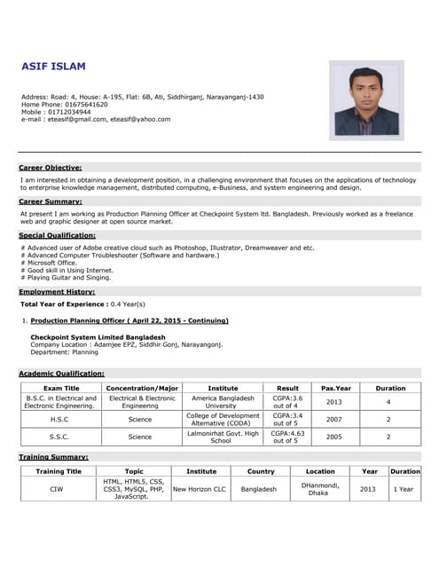 Zohaib-CV | PDF | Business Accounting & Finance | Business