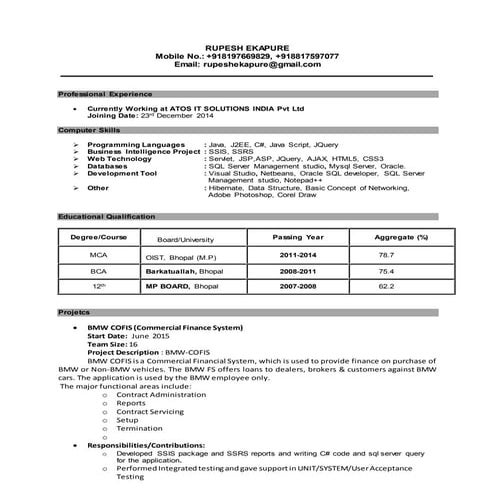 RUPESH EKAPURE RESUME | DOCX