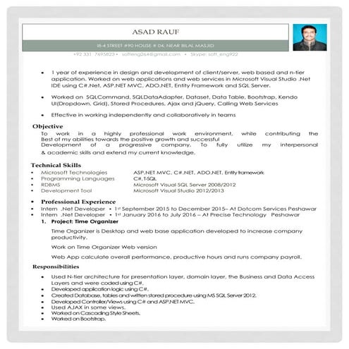 Asad Rauf CV | PDF