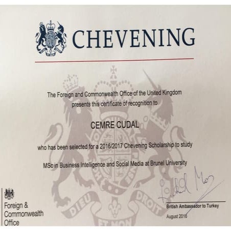 My Chevening Certificate | PPT