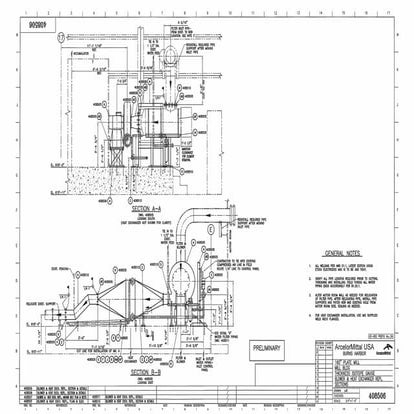 Steel Mill Project Sh. 2 of 8 | PDF