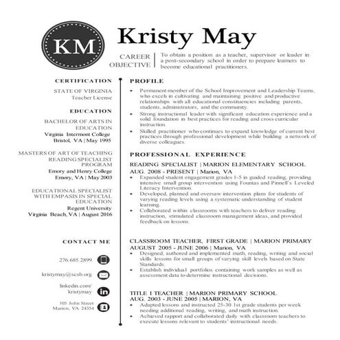 K.MAY RESUME 2016 | DOCX | Professional School | Postgraduate Education