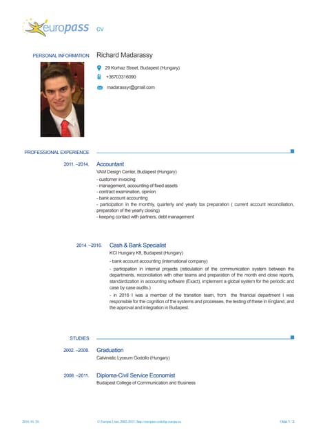 Cv marko rakic | PPT | Business Administration | Business