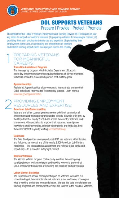 LVER DVOP Factsheet | PDF | Vocational Training | Careers