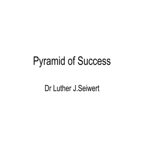 Pyramid of Success | PPT
