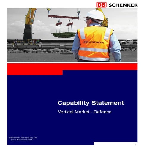 DB Schenker Defence Capability Statement_March 2016 | PDF