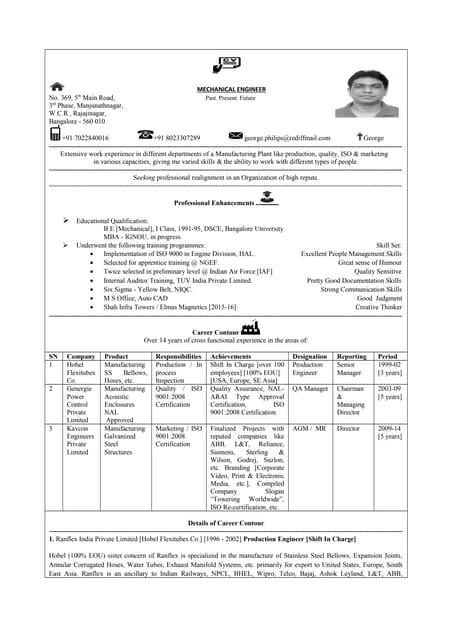 robert ballesteros resumee | PDF | Manufacturing Industry | Industries