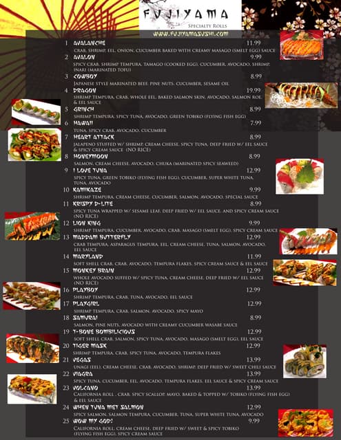 New Table Menu | PPT