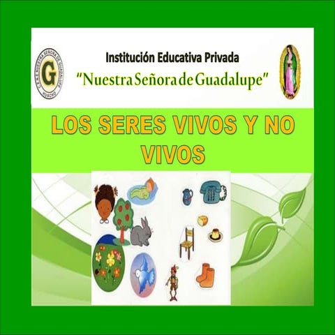 54 seres vivos y seres no vivos | PPTX