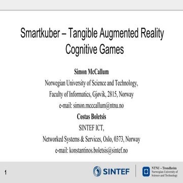 Games and working memory training | PPTX