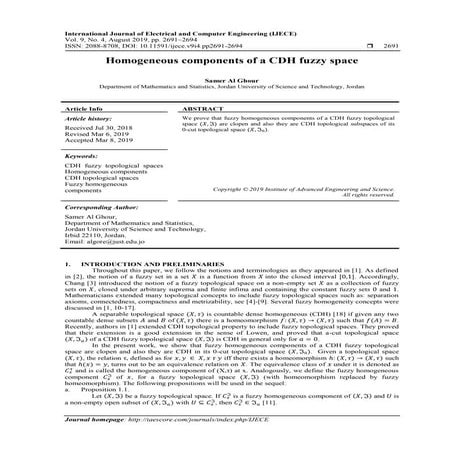 Homogeneous Components of a CDH Fuzzy Space | PDF