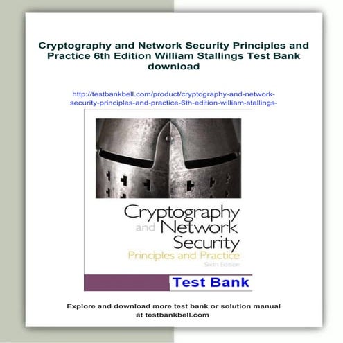 Cryptography and Network Security Principles and Practice 6th Edition ...