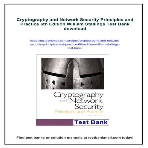 Cryptography and Network Security Principles and Practice 6th Edition ...