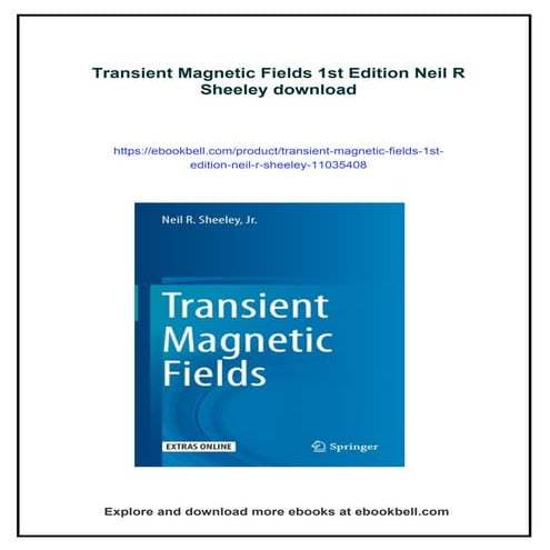 Transient Magnetic Fields 1st Edition Neil R Sheeley | PDF