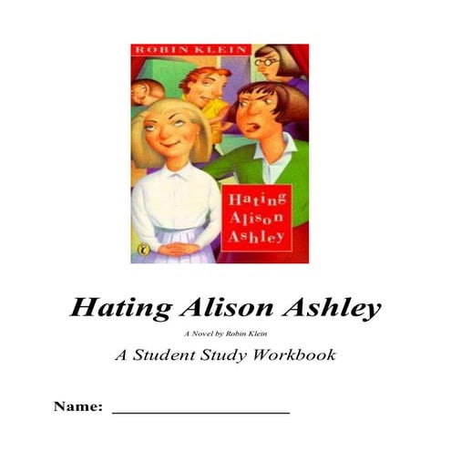 A Study Guide to Hating Alison Ashley | DOCX