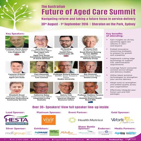 AGE07 The Australian Future of Aged Care Summit | PDF