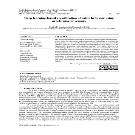 Deep learning-based classification of cattle behavior using ...