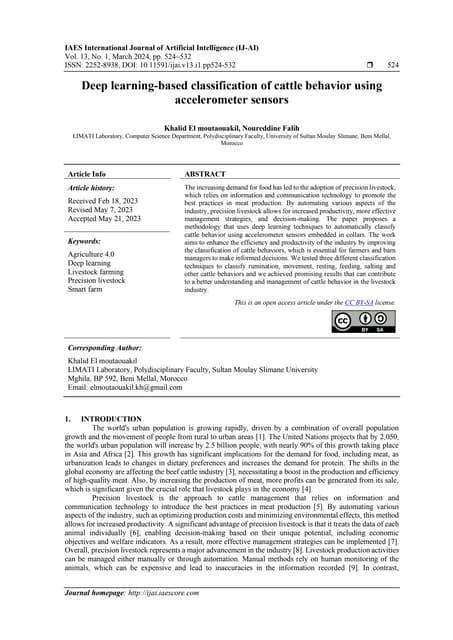 Paper Presentation on CATTLE BREED DETECTION AND CATEGORIZATION USING IMAGE PROCESSING AND ...