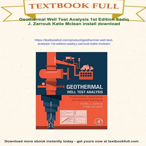 Geothermal Well Test Analysis 1st Edition Sadiq J. Zarrouk Katie Mclean ...