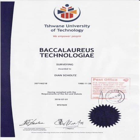 D Scholtz BTech | PDF