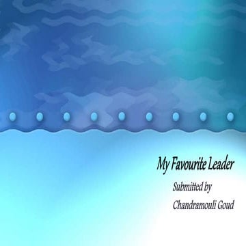 My Favourite Leader | PPT
