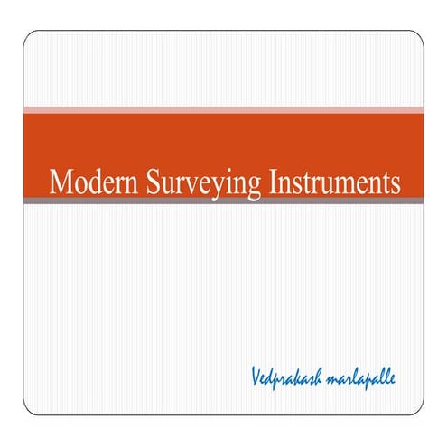 Electronic Distance Measurement (EDM) for Surveying | PPTX