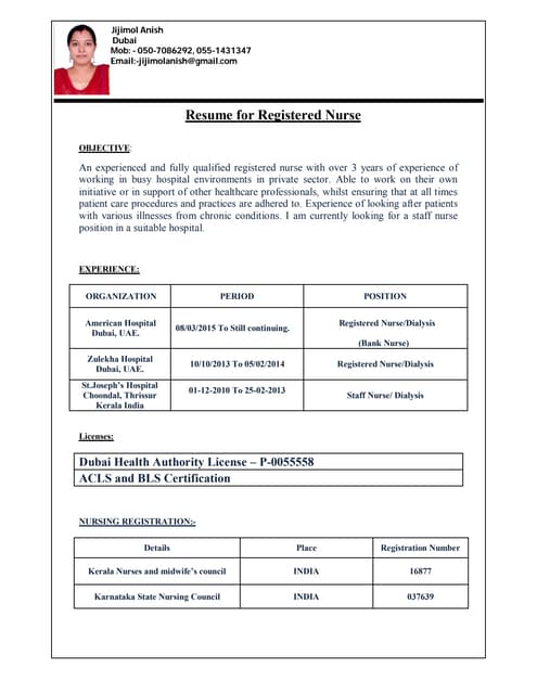 DHA RN CV | PDF