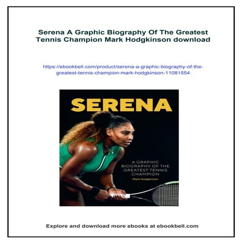 Serena A Graphic Biography Of The Greatest Tennis Champion Mark ...