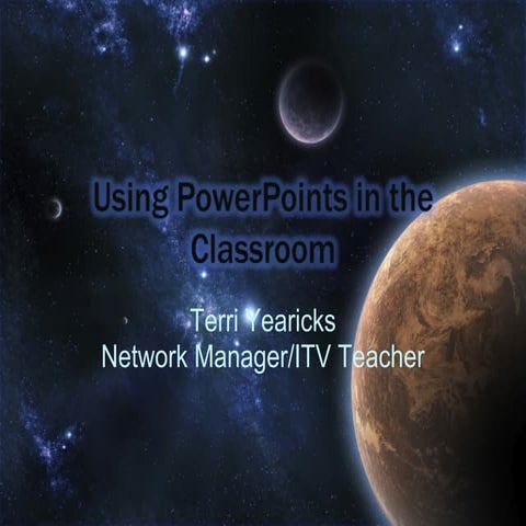 Using Powerpoints in the classroom | PPT
