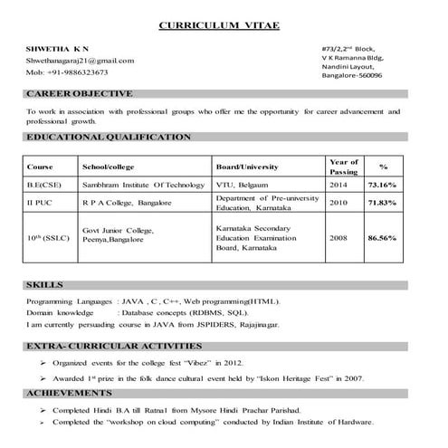 Ganesh resume | PDF