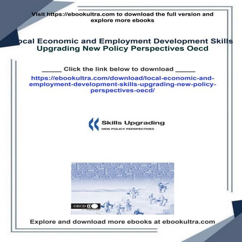 Local Economic and Employment Development Skills Upgrading New Policy ...