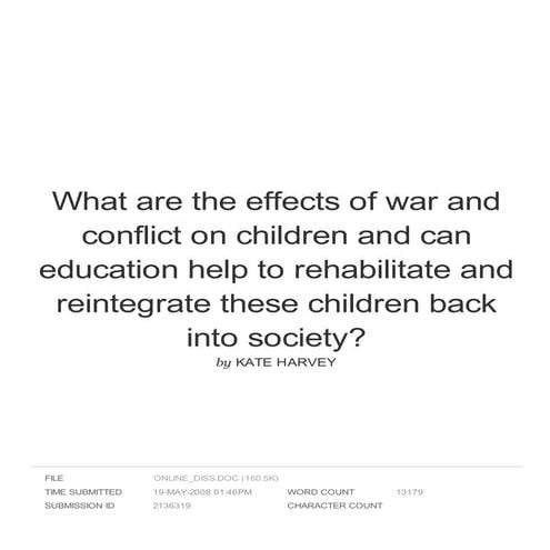 Effects of war | PDF