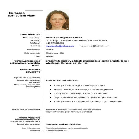 Magdalena Polewska CV PL | DOC