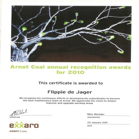 BEST MAINTENANCE TEAM AWARD | PDF
